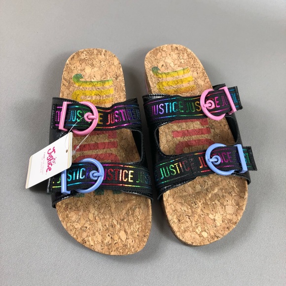 Justice | Shoes | Justice Girls Slipon Footbed Sandals | Poshmark